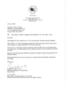 City Utility Letter for Service 062915 - Myers Multifamily